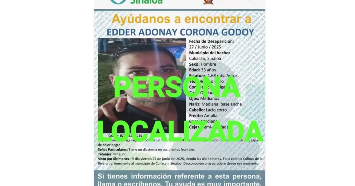 Localizan con vida al médico Edder Adonay en Culiacán | Revista Espejo
